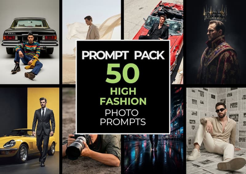 50 Men-Fashion Editorial Prompts Vol.2 | Gemini | Nano Banana Pro ...